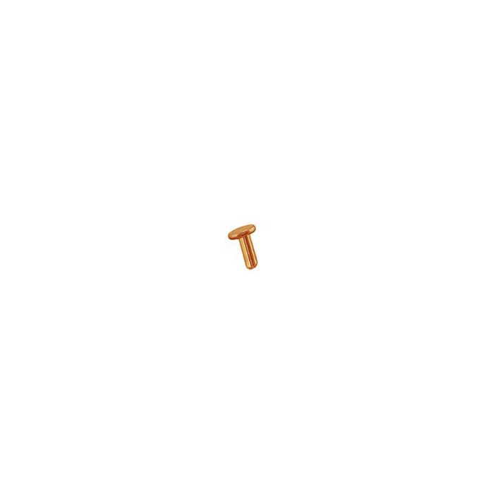 SEM pin stub ш6 diameter top, standard pin, copper — Microscopy Solutions