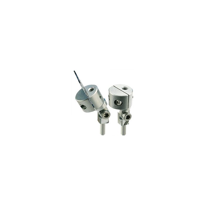 EM-Tec PS18 mini swivel split mount vise for up to 8mm, aluminium, pin ...