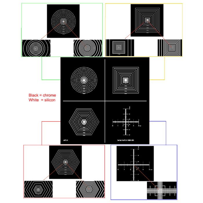 Micro-Tec MTCD-5 Multiple target calibration standard with 4 patterns ...