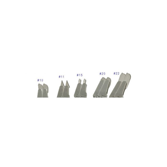 Micro-Tec disposable carbon steel scalpels set with plastic handle con ...