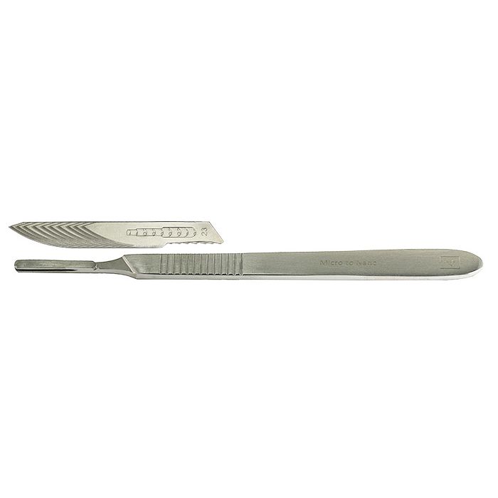 Micro-Tec SH4 stainless steel scalpel blade handle No.4 + 10 x scalpel ...
